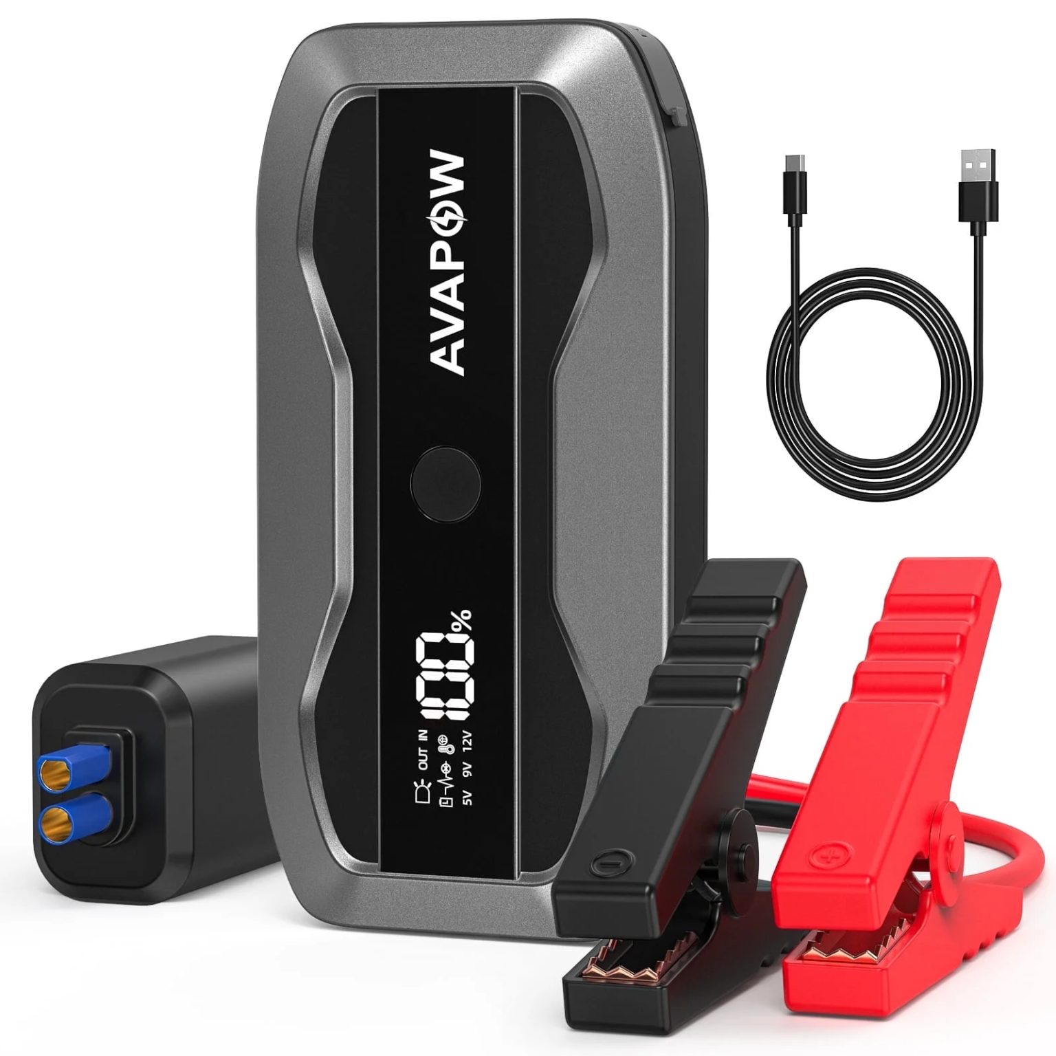 AVAPOW 2000A Car Jump Starter Powerful Car Jump Starter with USB Quick ...